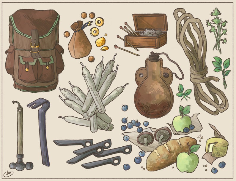 Custom Dnd Inventory Item Commission - Etsy