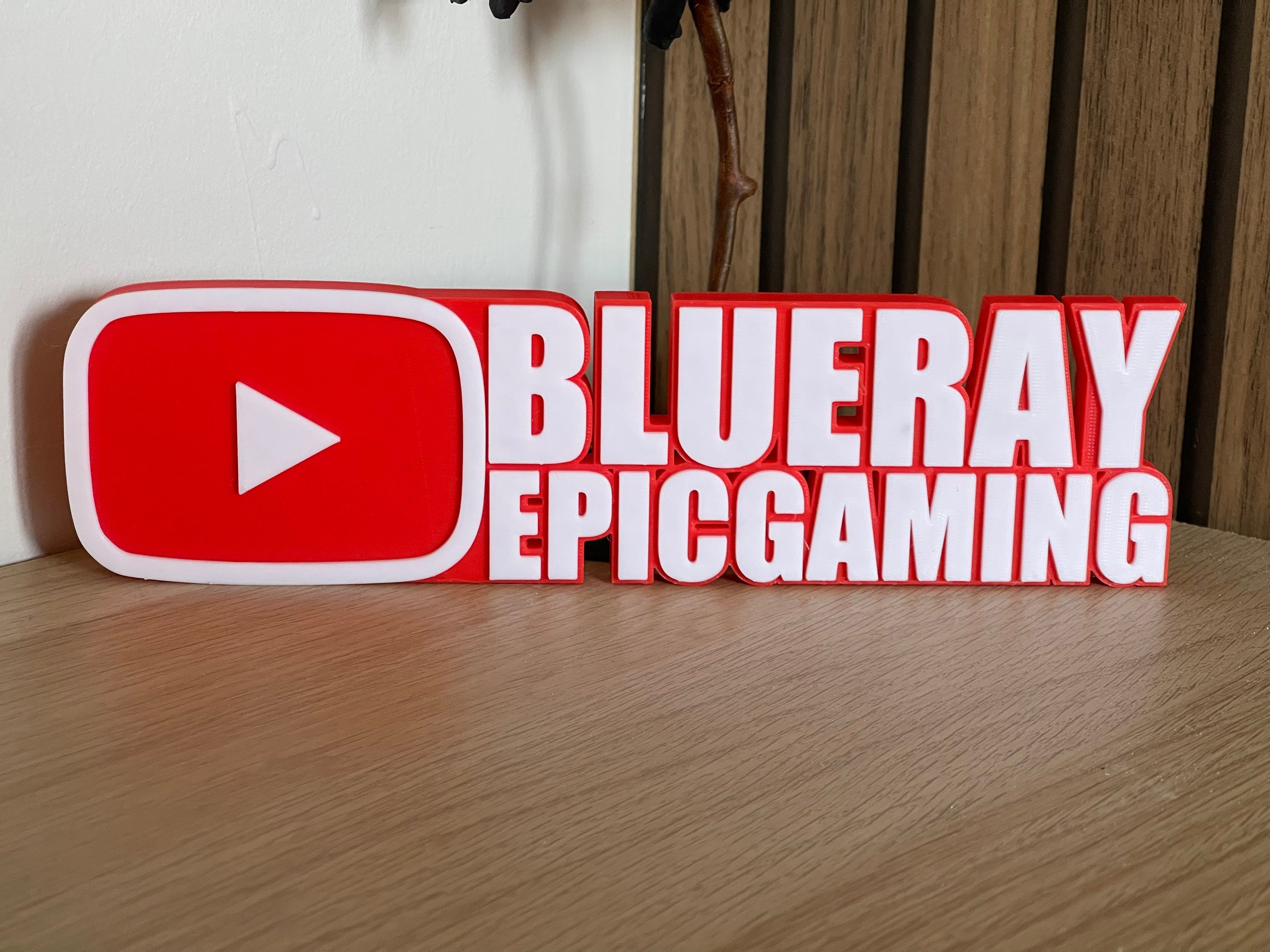 Signs Wall Hangings Gamer Gift Game Streamers Custom YouTube Style Name ...