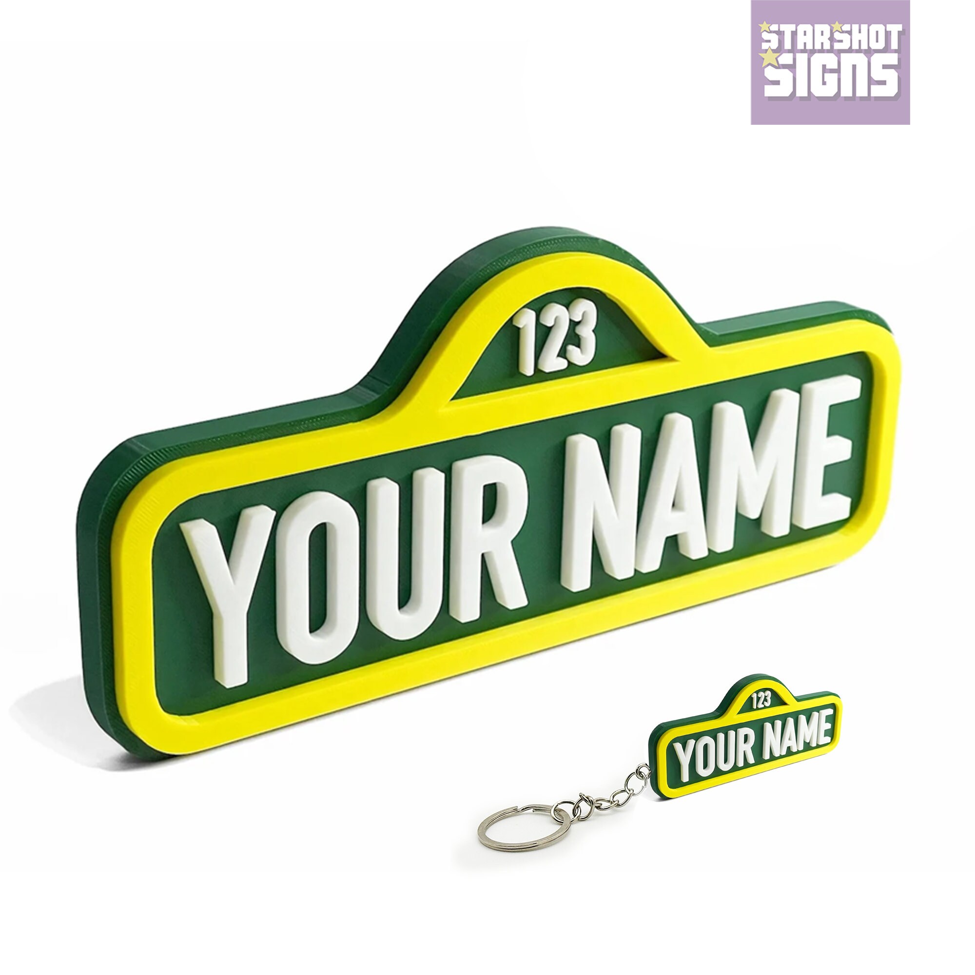 Personalized Sesame Street Sign Template