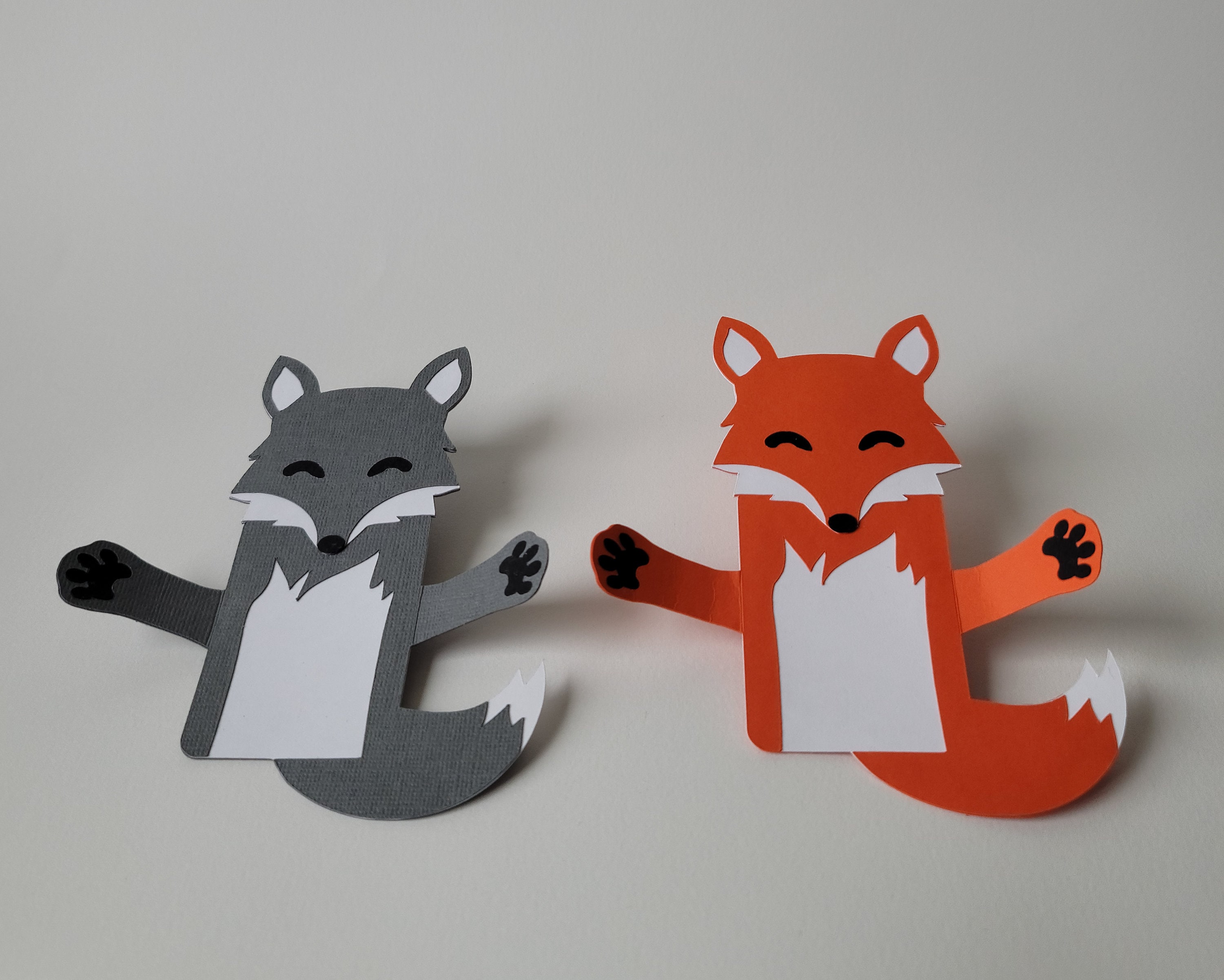 Treat Hugging Fox / Wolf Digital File | Gift Card Hugger Party Favor ...