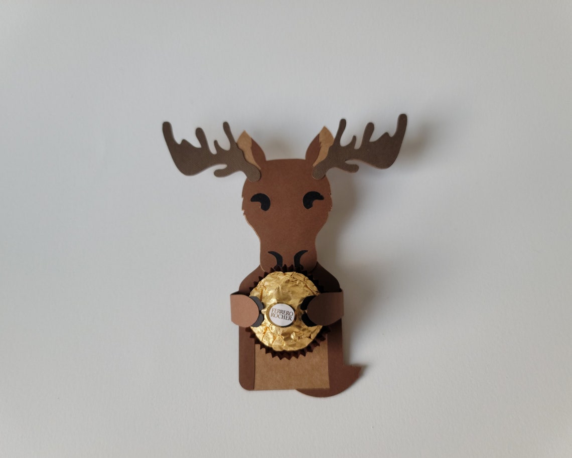 Treat Hugging Bull Moose Digital File | Gift Card Hugger Party Favor ...