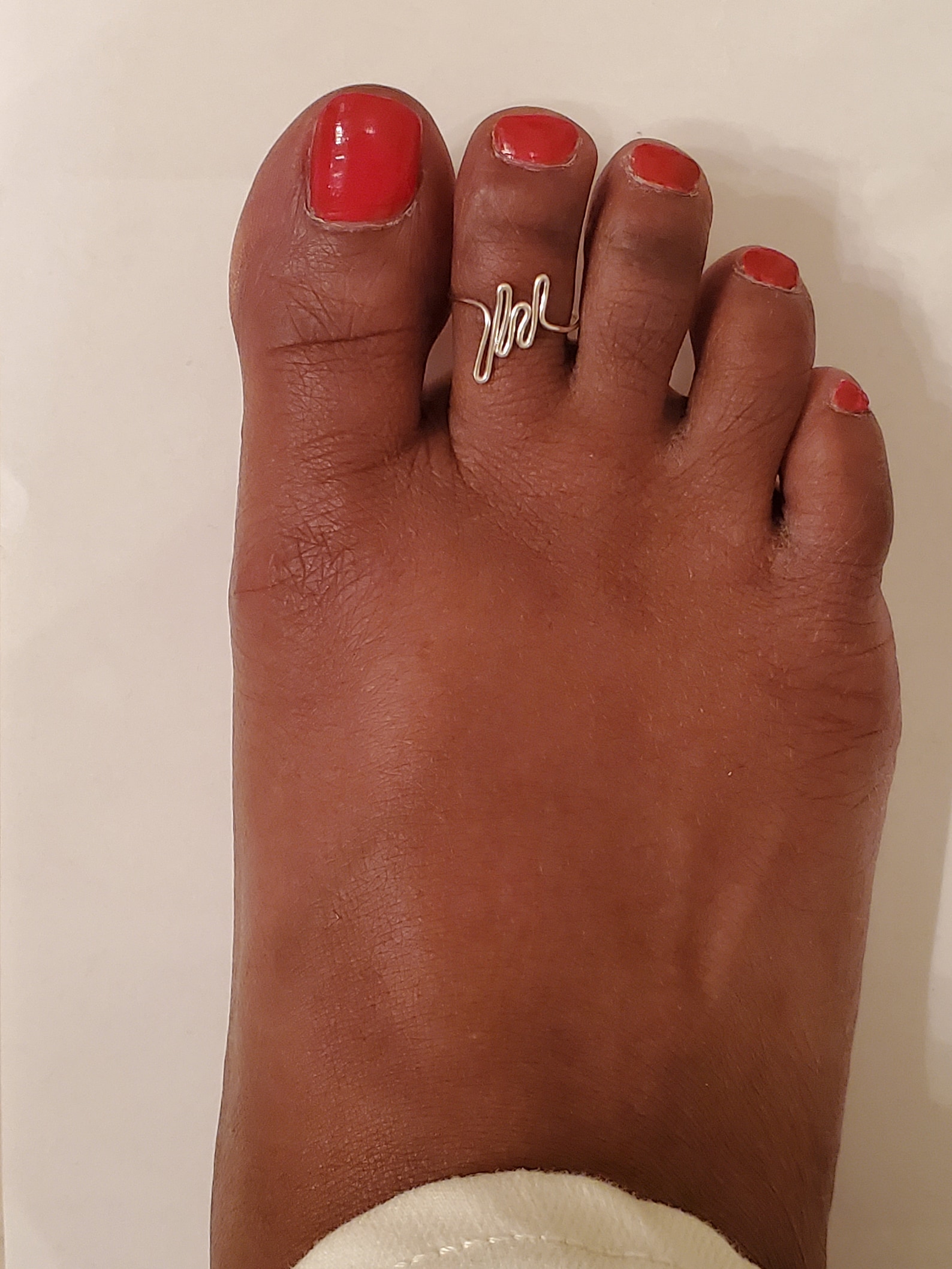 Handmade Jewelry Toe Rings/ Adjustable Wire Toe Rings/ Design Toe Rings ...