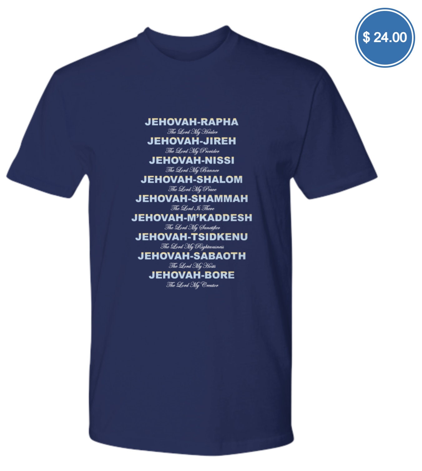 Jehovah Names of God/9 Colors/9 Styles/adult and Youth Sizes - Etsy