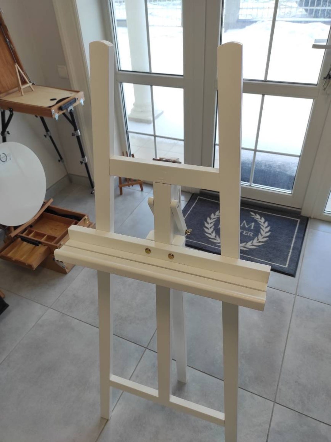 Exhibition Easel White Easel beech Easel Sophisticated - Etsy