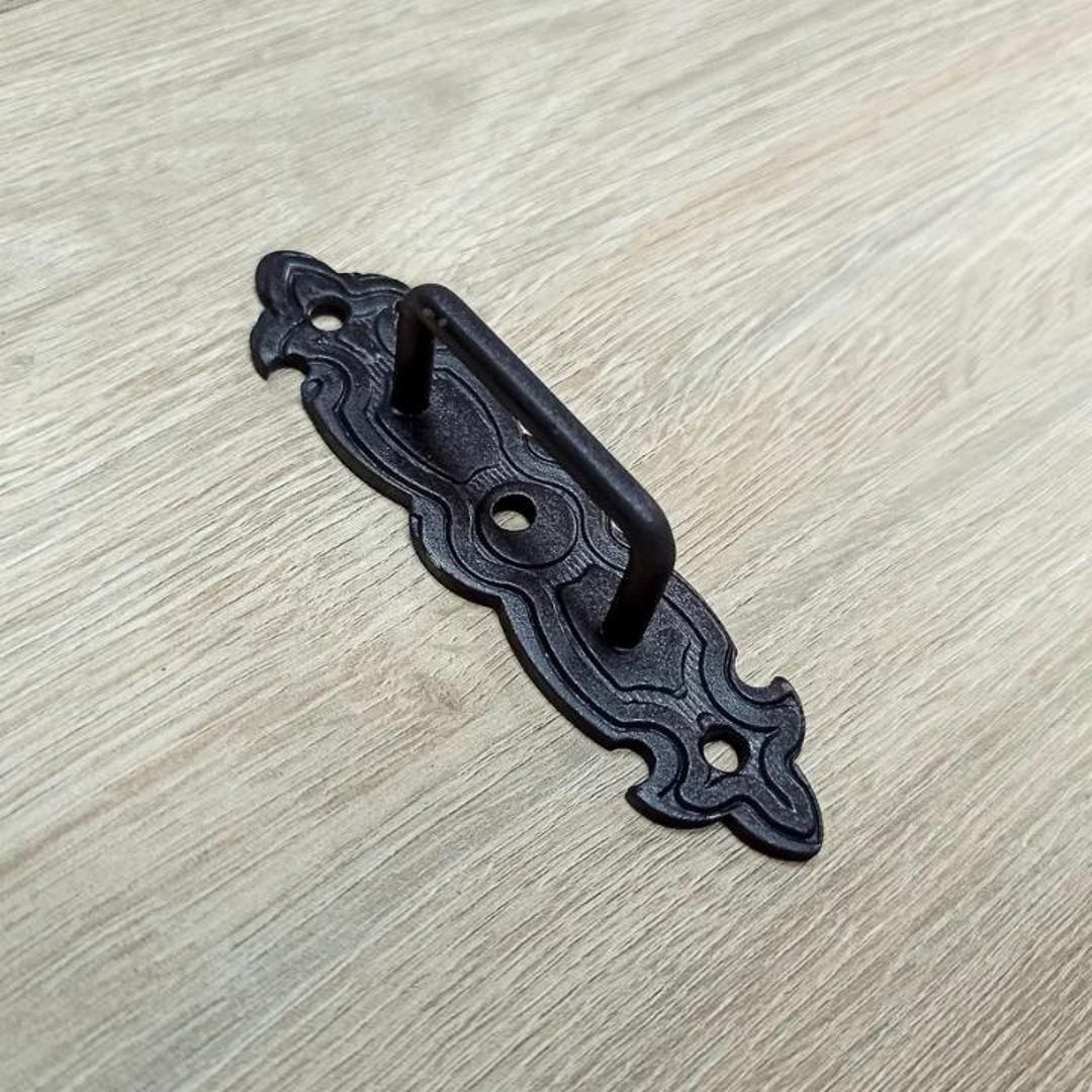 4pcs Blacksmith Crafted Handle - Forged Metal Drawer Pull, Decorative ...