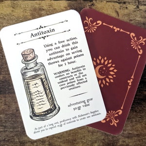 Adventuring Gear: D&D Item Card Packs - Etsy