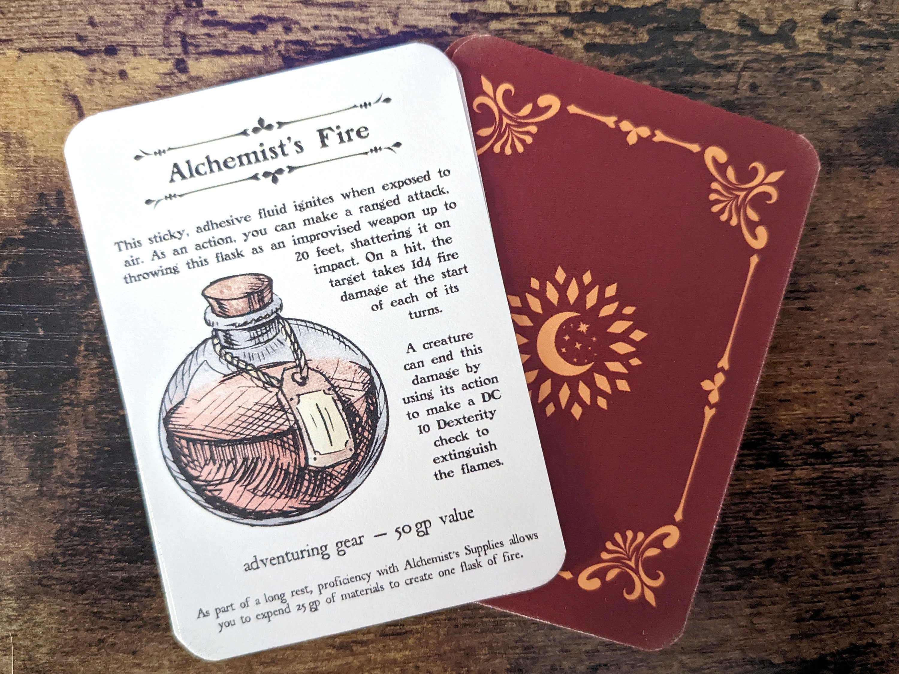 Adventuring Gear: D&D Item Card Packs - Etsy