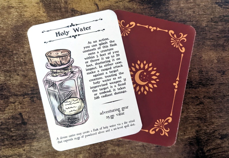 Adventuring Gear: D&D Item Card Packs - Etsy