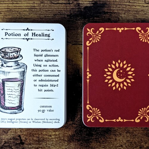 Potion of Healing: D&D Item Card Packs - Etsy