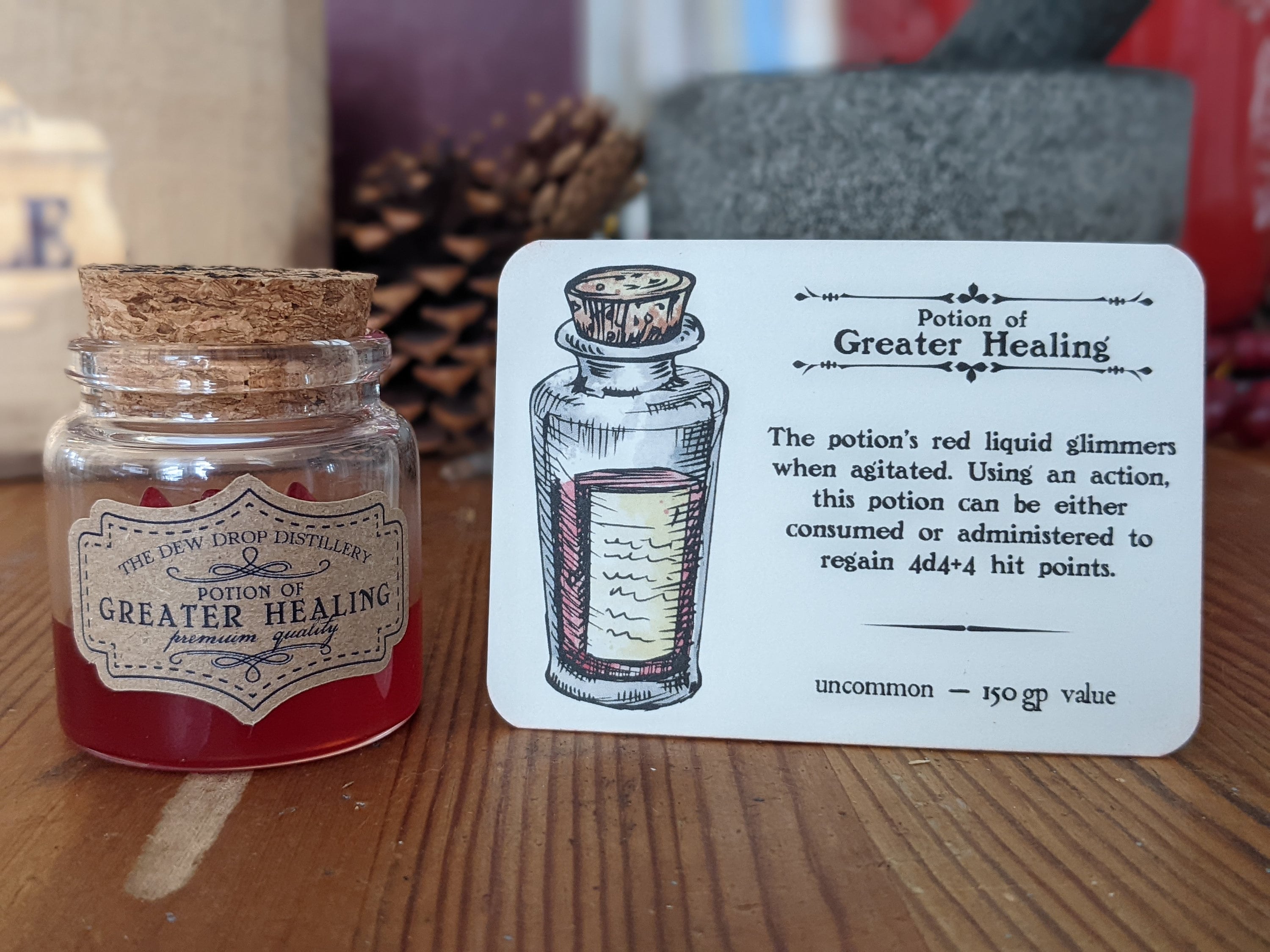 D&D Potion of Healing All Rarities - Etsy