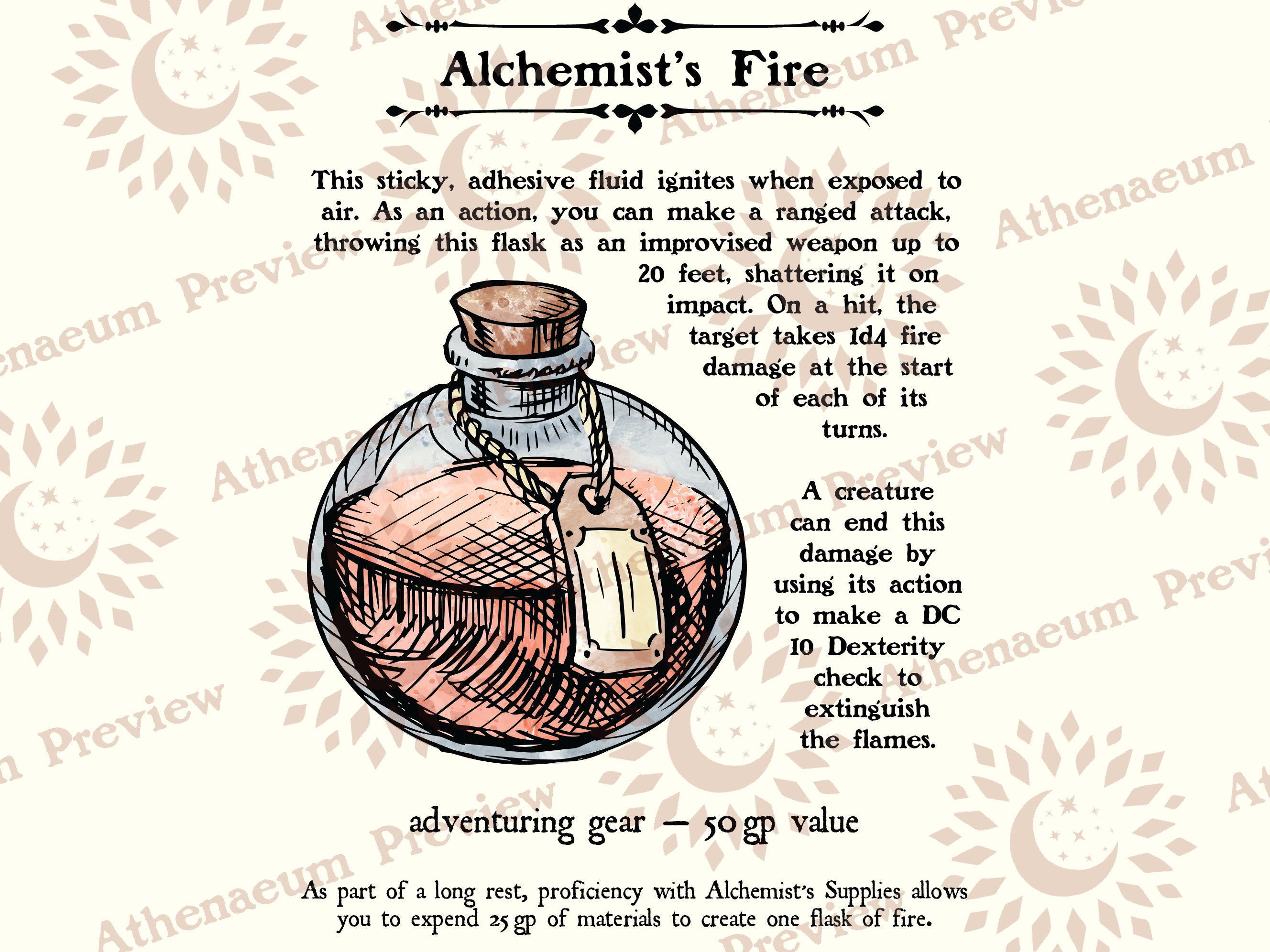 Adventuring Gear: D&D Item Card Packs - Etsy