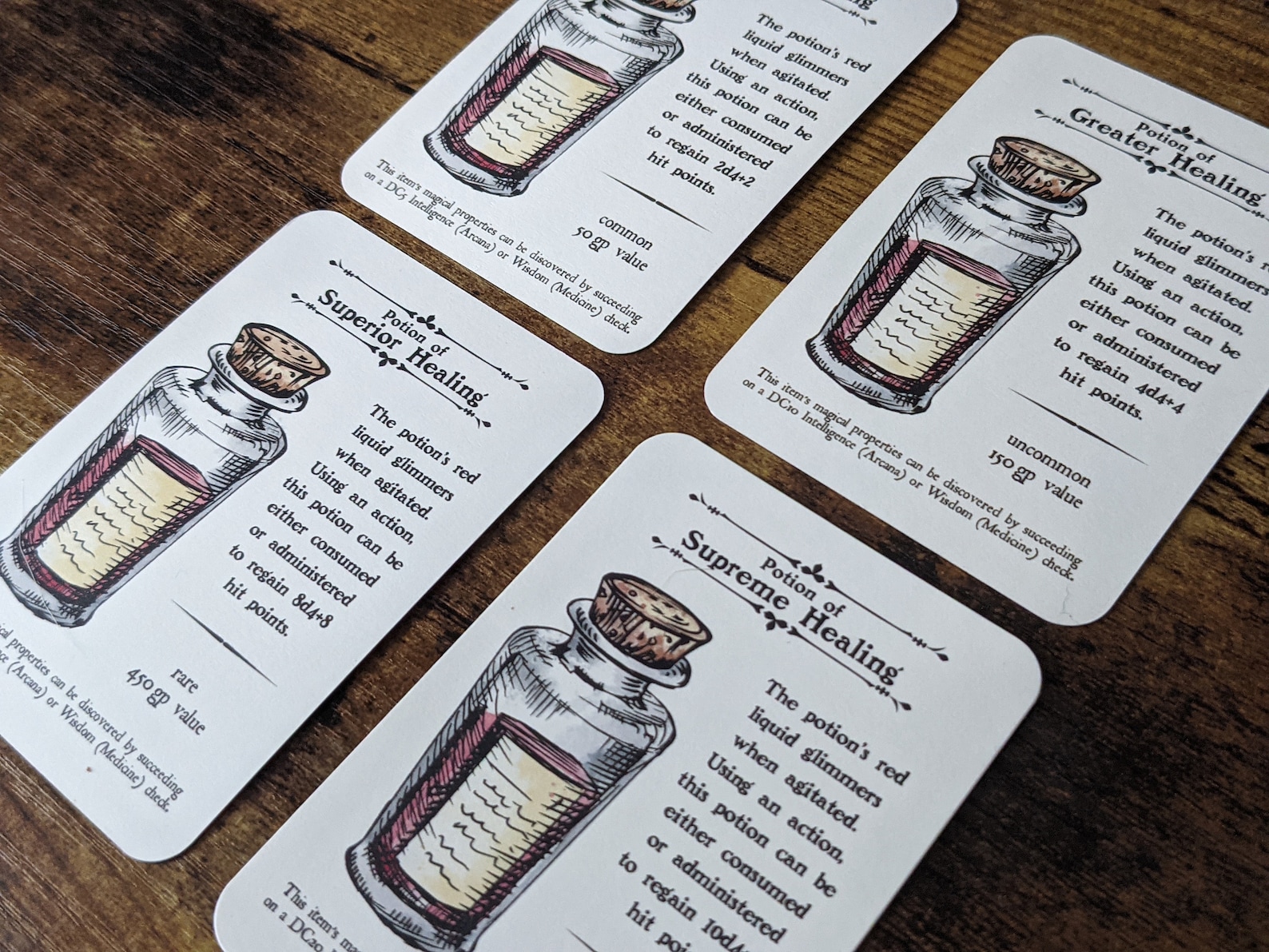 Potion of Healing: D&D Item Card Packs - Etsy