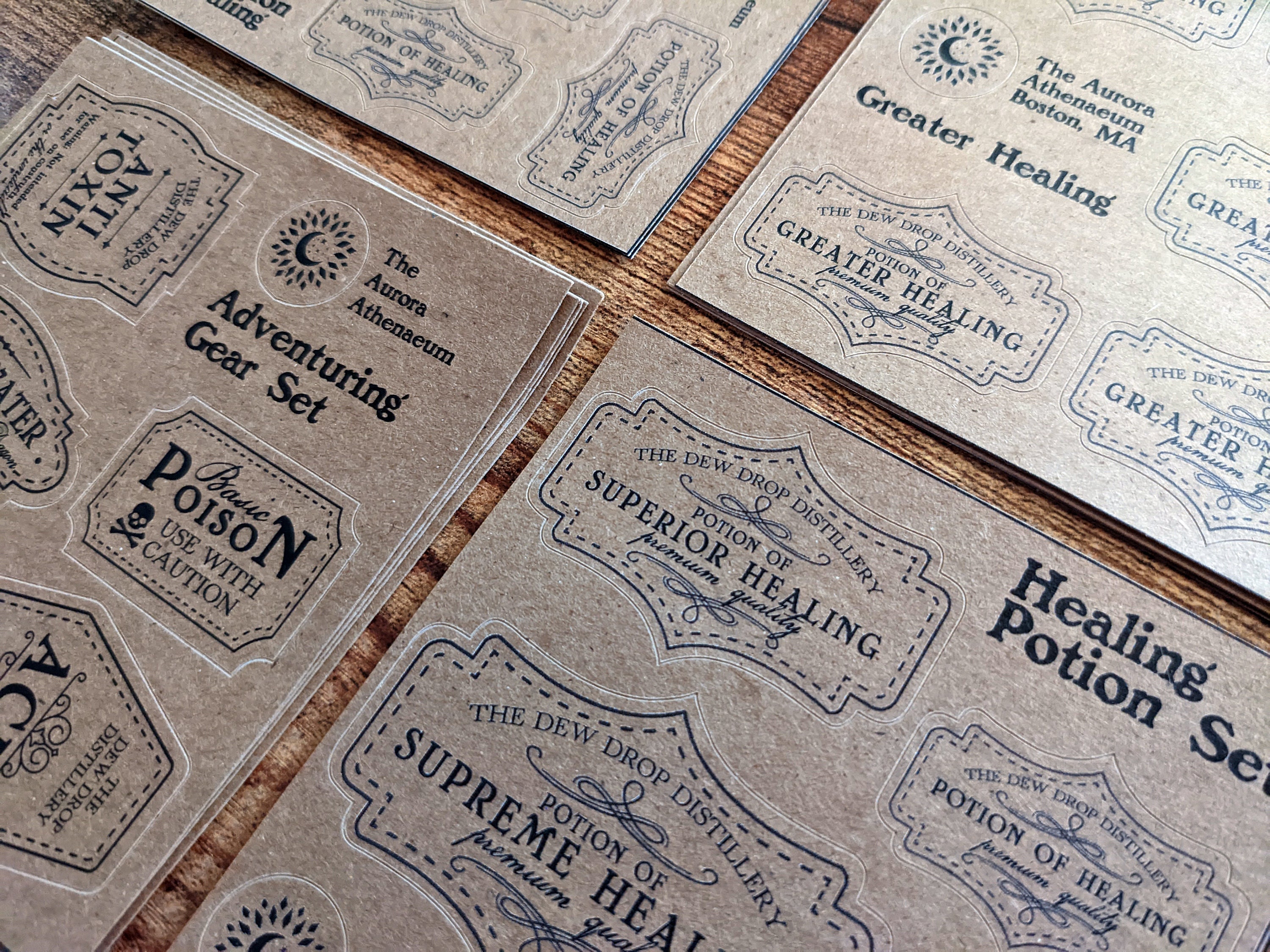 D&D Potion Label Sticker Sets - Etsy