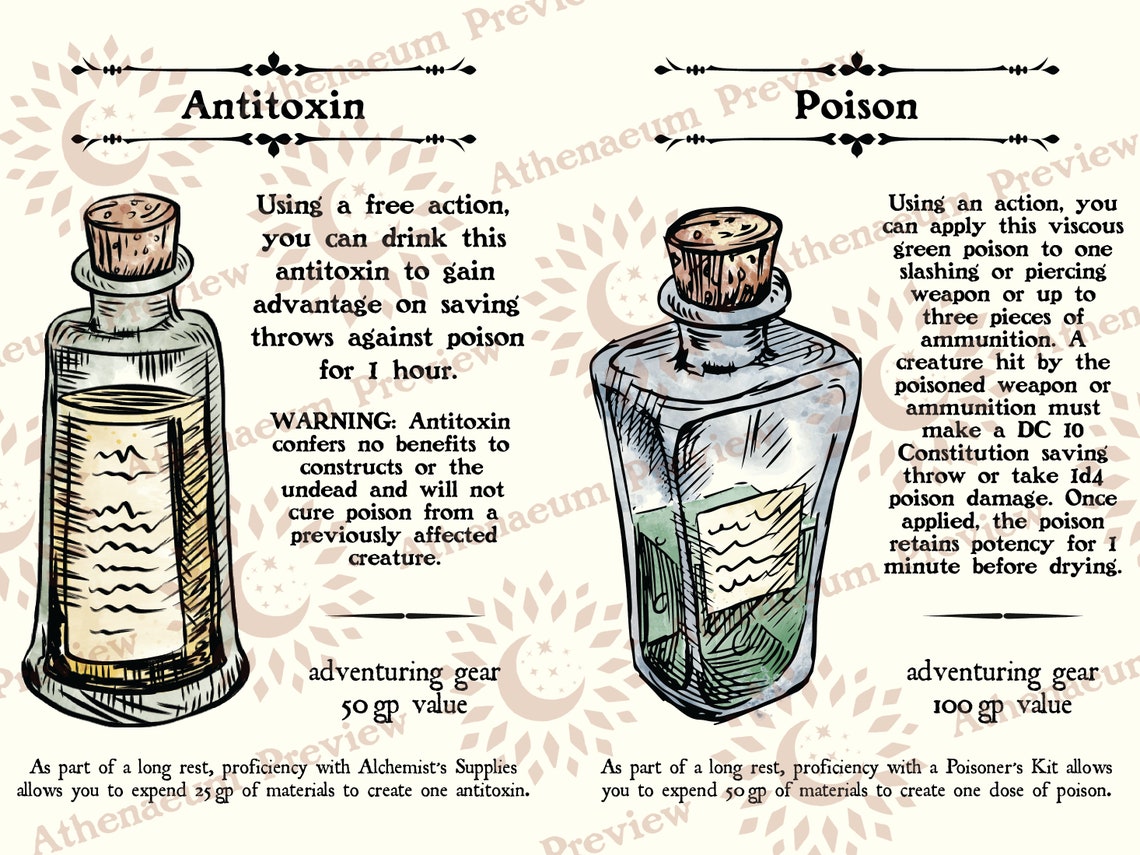 Adventuring Gear: D&D Item Card Packs - Etsy