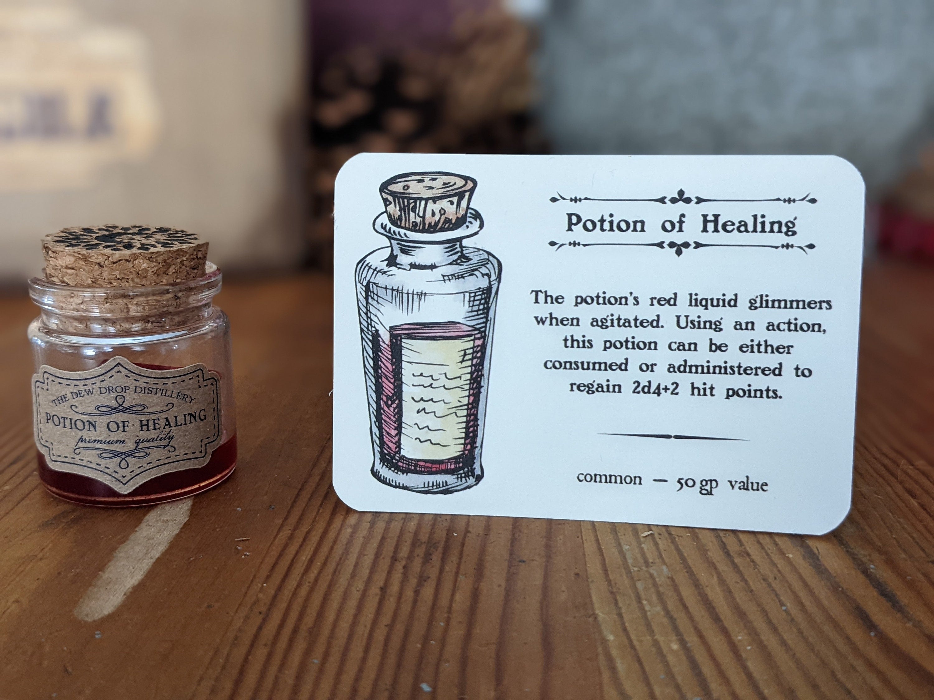 D&D Potion of Healing All Rarities - Etsy