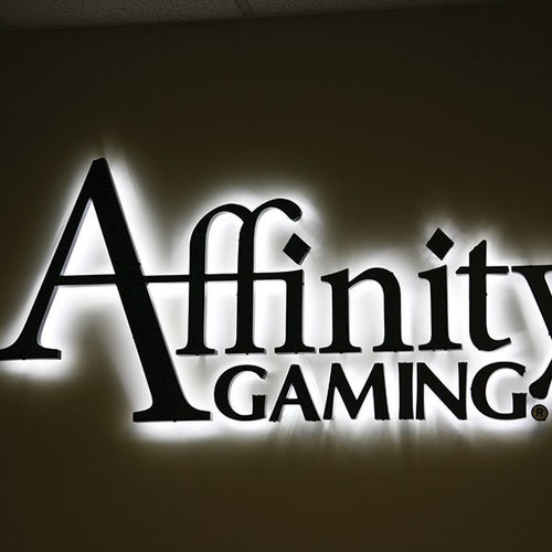 Custom Halo Led Illuminated Logo Sign Brushed Metal Logo 3D - Etsy