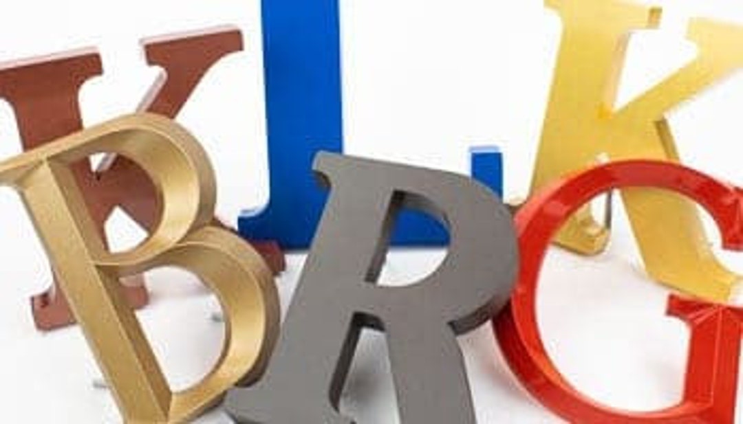 Injection Molded Plastic Letters - Etsy