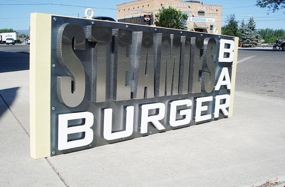 Outdoor Metal Sign, Office Sign, Exterior Metal Sign, Custom 3d Logo ...