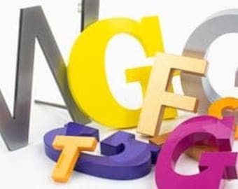 Acrylic Adhesive Letters, Laser Cut Acrylic Letter, Color Painted ...