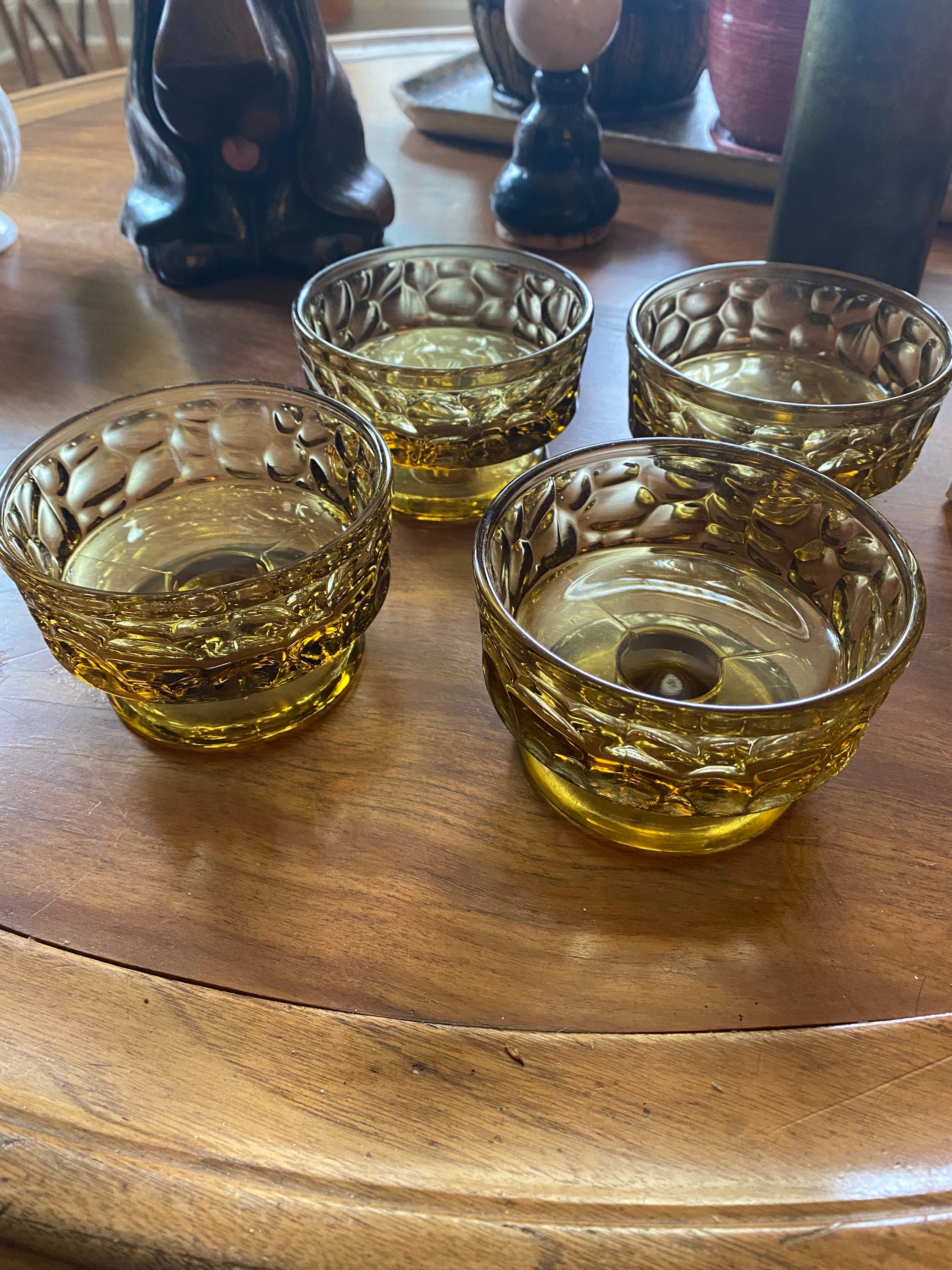 Set of 4 Vintage Fostoria Pebble Gopf Pebble Beach Custard Dishes - Etsy