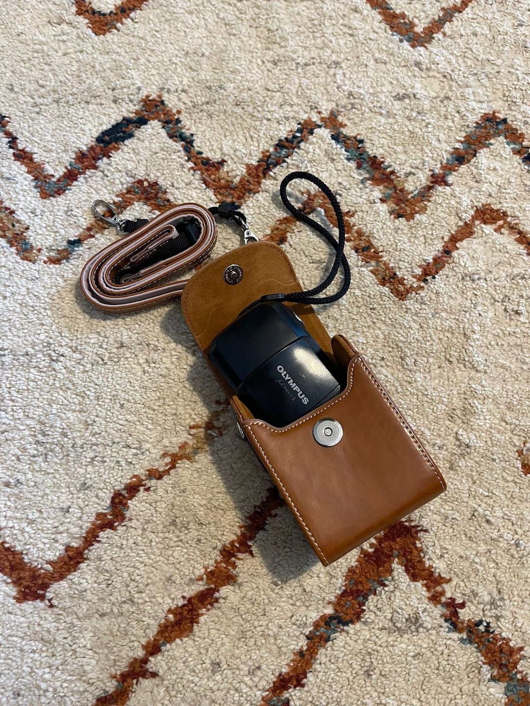 Vintage Style PU Leather Camera Case With Adjustable Strap - Etsy