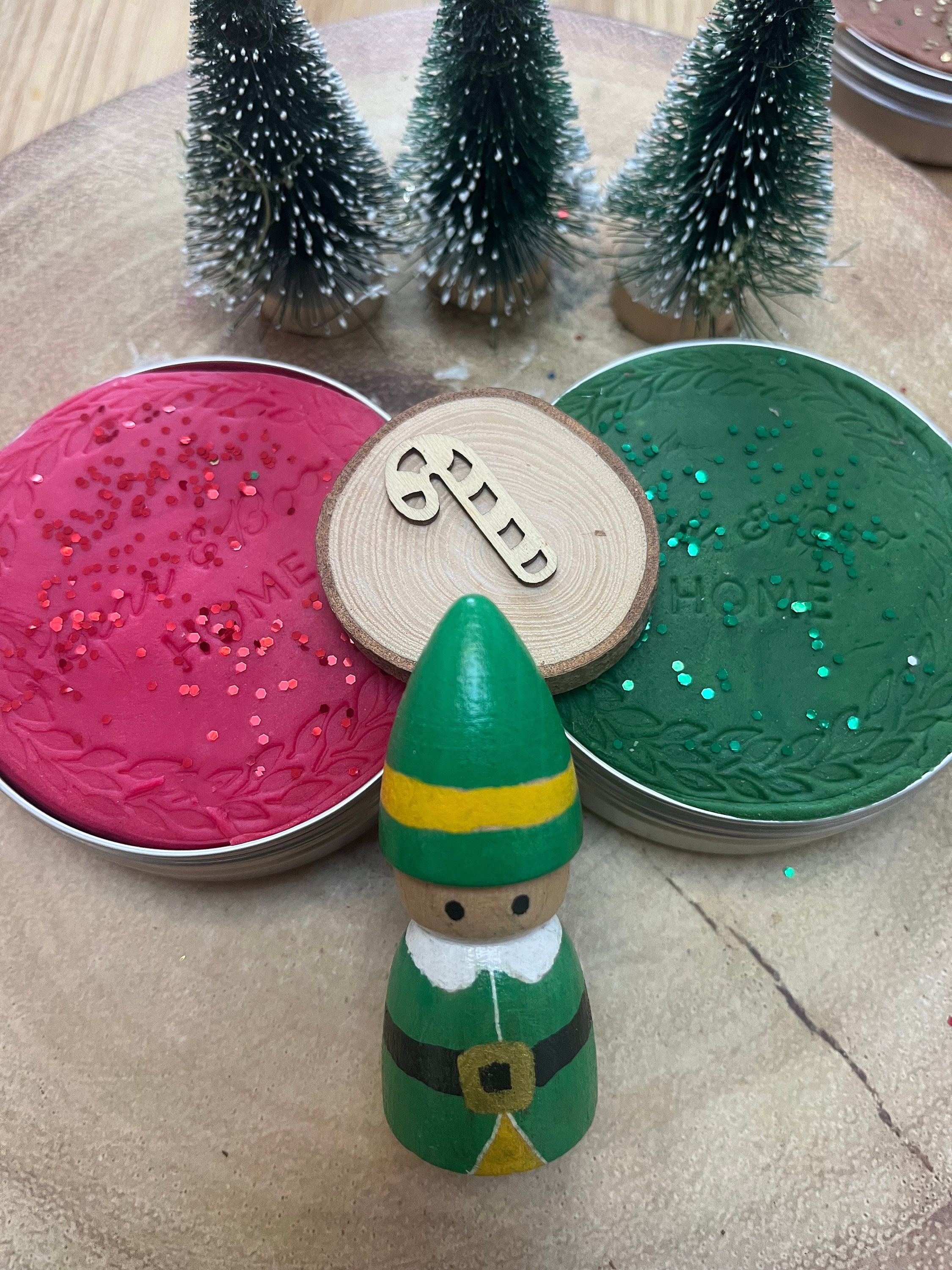 Elf Play Dough Christmas Kit - Etsy