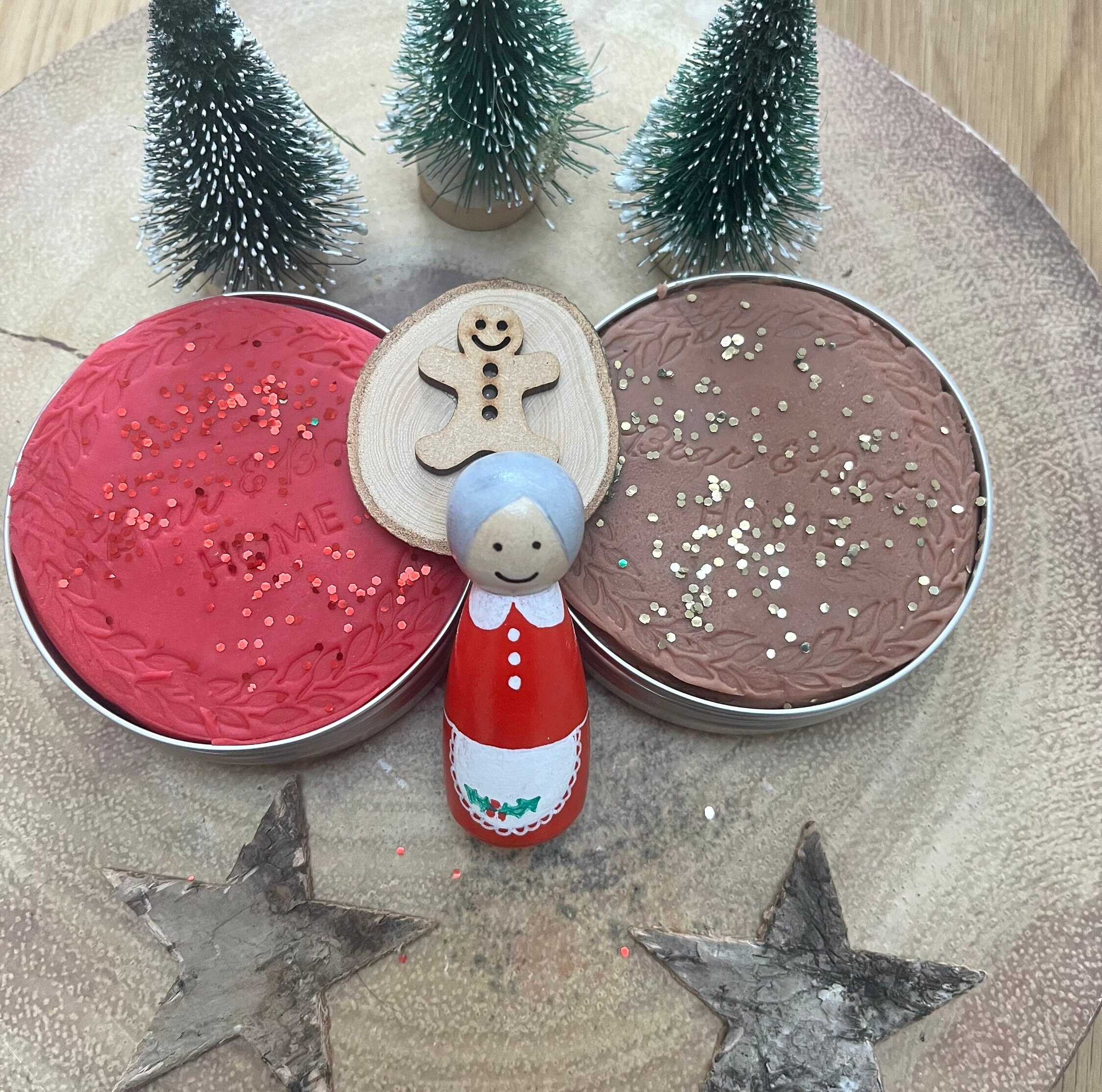 Santa Mrs Claus Christmas Play Dough Kit - Etsy UK