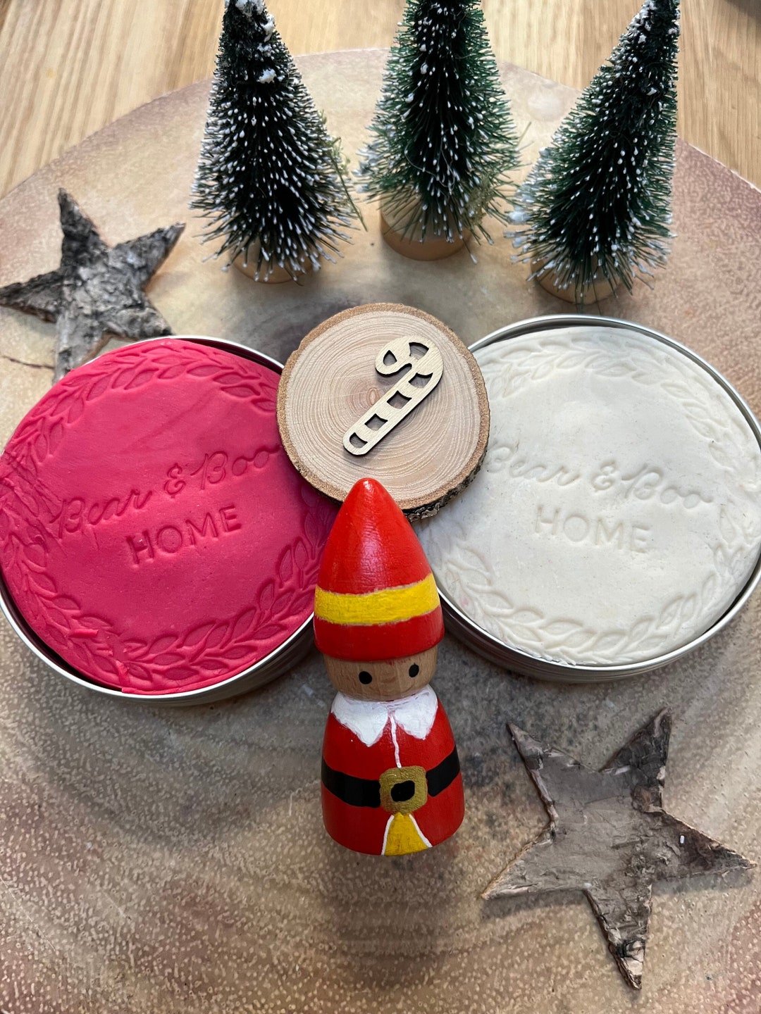 Elf Play Dough Christmas Kit - Etsy