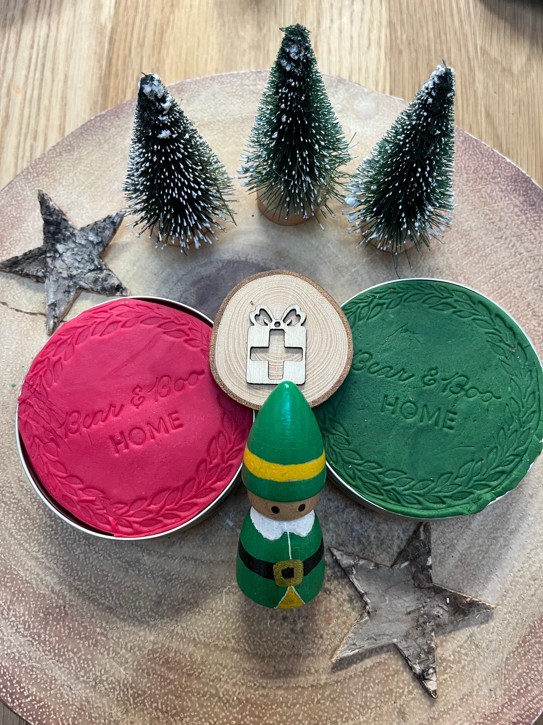 Elf Play Dough Christmas Kit - Etsy