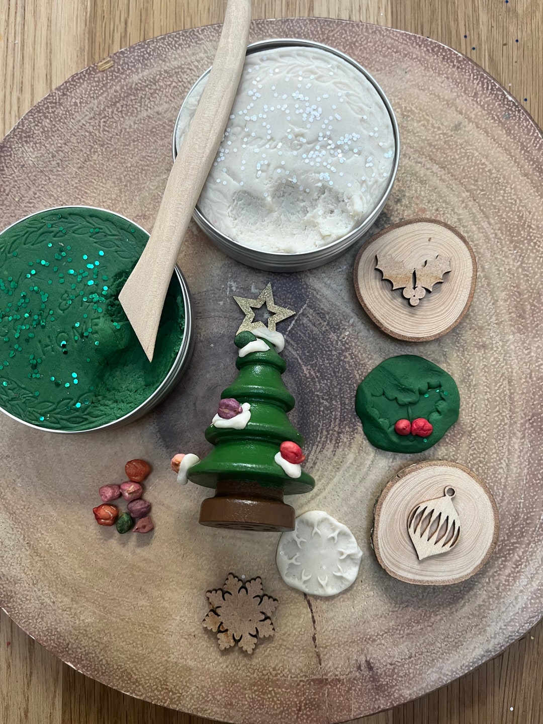 Christmas Tree Play Dough Kit - Etsy