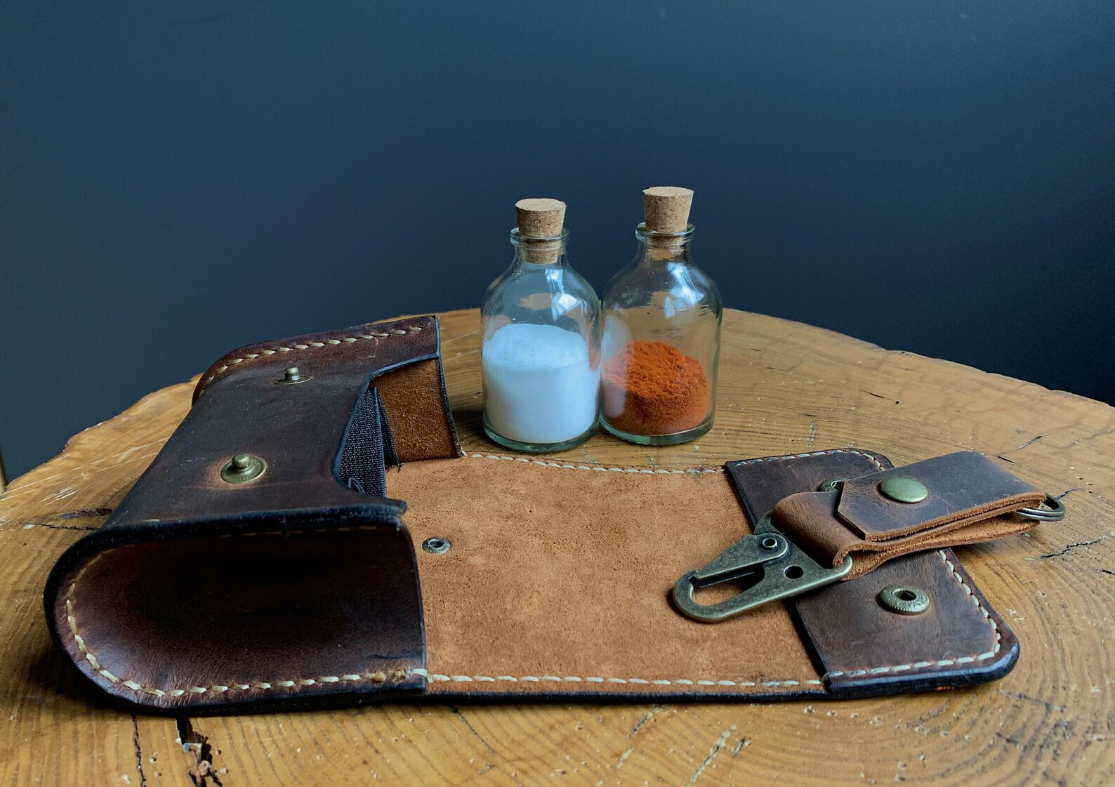 Buscraft Spice Kit Leather Spice Case Personalized Bushcraft - Etsy