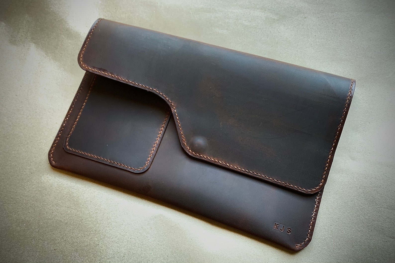 Leather Laptop Cover Personalized Leather Sleeve Handmade | Etsy