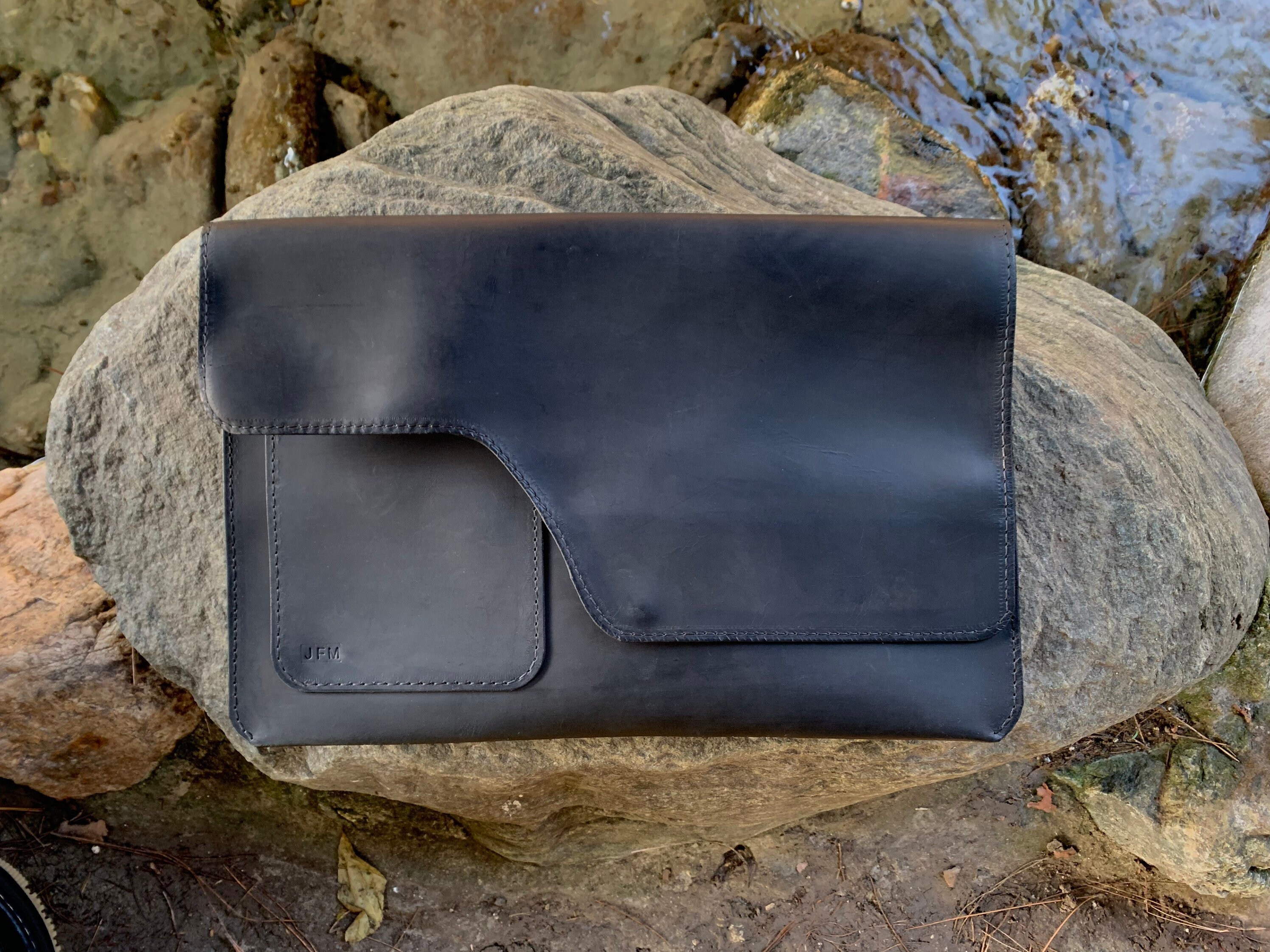 Leather Laptop Cover Personalized Leather Sleeve Handmade | Etsy