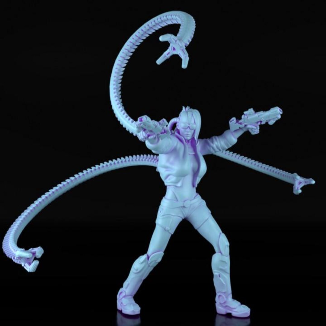 Cyberpunk Gang Leader - 3D Printed Resin Tabletop RPG Miniature - Etsy