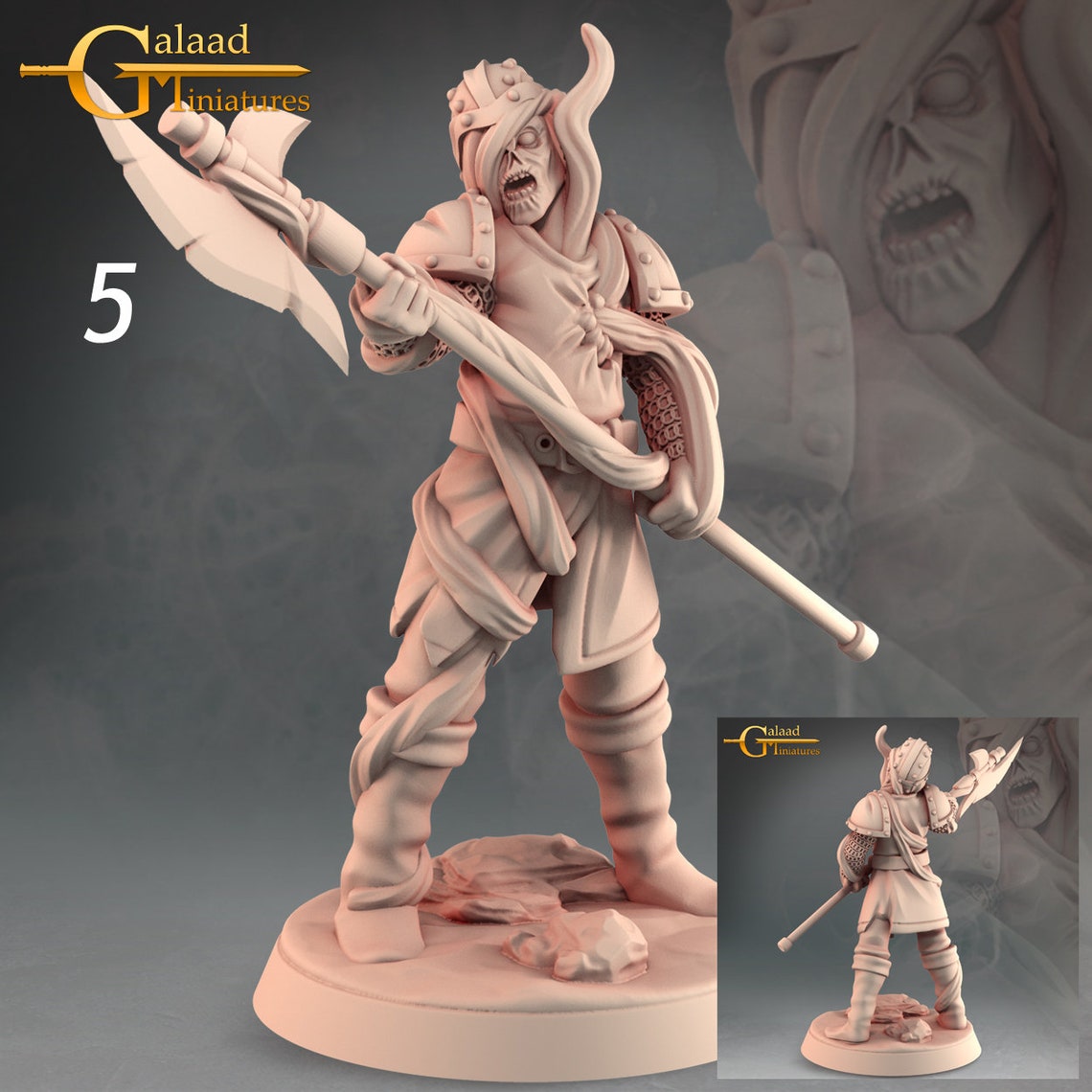 Fantasy Zombie Collection 3D Printed Resin Tabletop RPG | Etsy