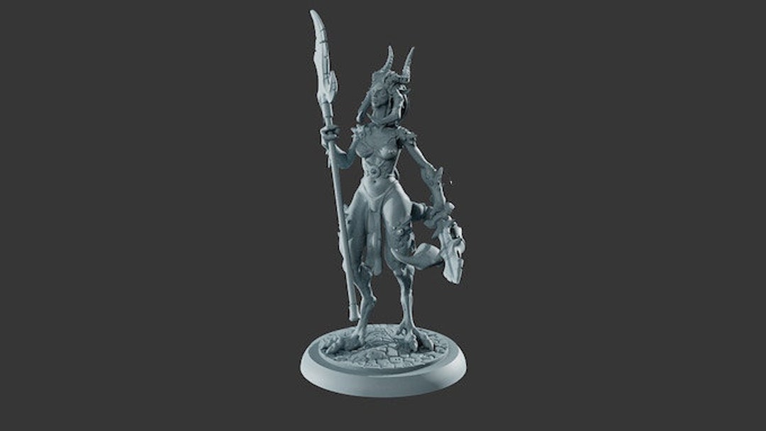 Aradia, the Demon Captain - 3D Printed Resin Miniature - Etsy