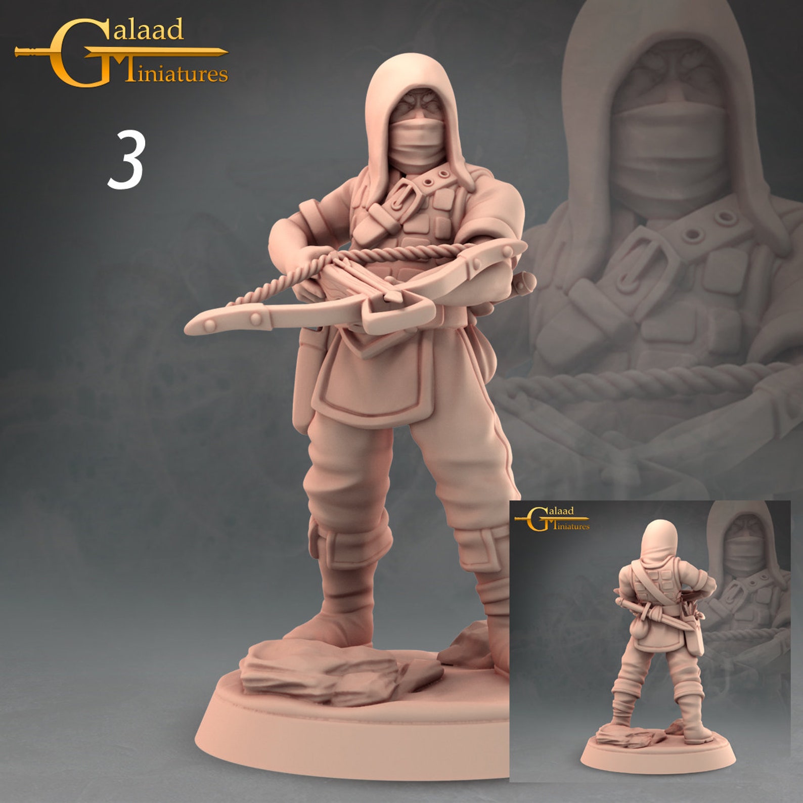 Fantasy Bandit Collection 3D Printed Resin Tabletop RPG - Etsy