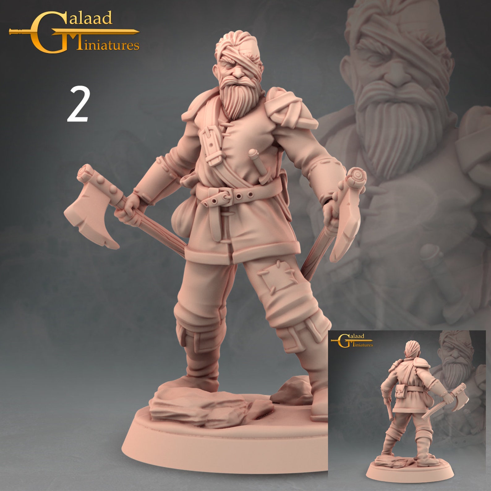 Fantasy Bandit Collection 3D Printed Resin Tabletop RPG - Etsy