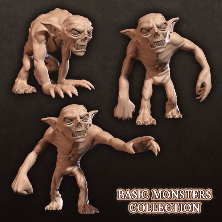 Morlocks x3 Basic Monsters Collection 3D Printed Resin - Etsy