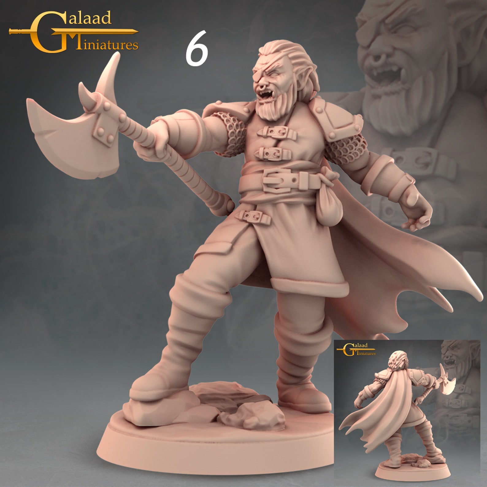 Fantasy Bandit Collection 3D Printed Resin Tabletop RPG - Etsy