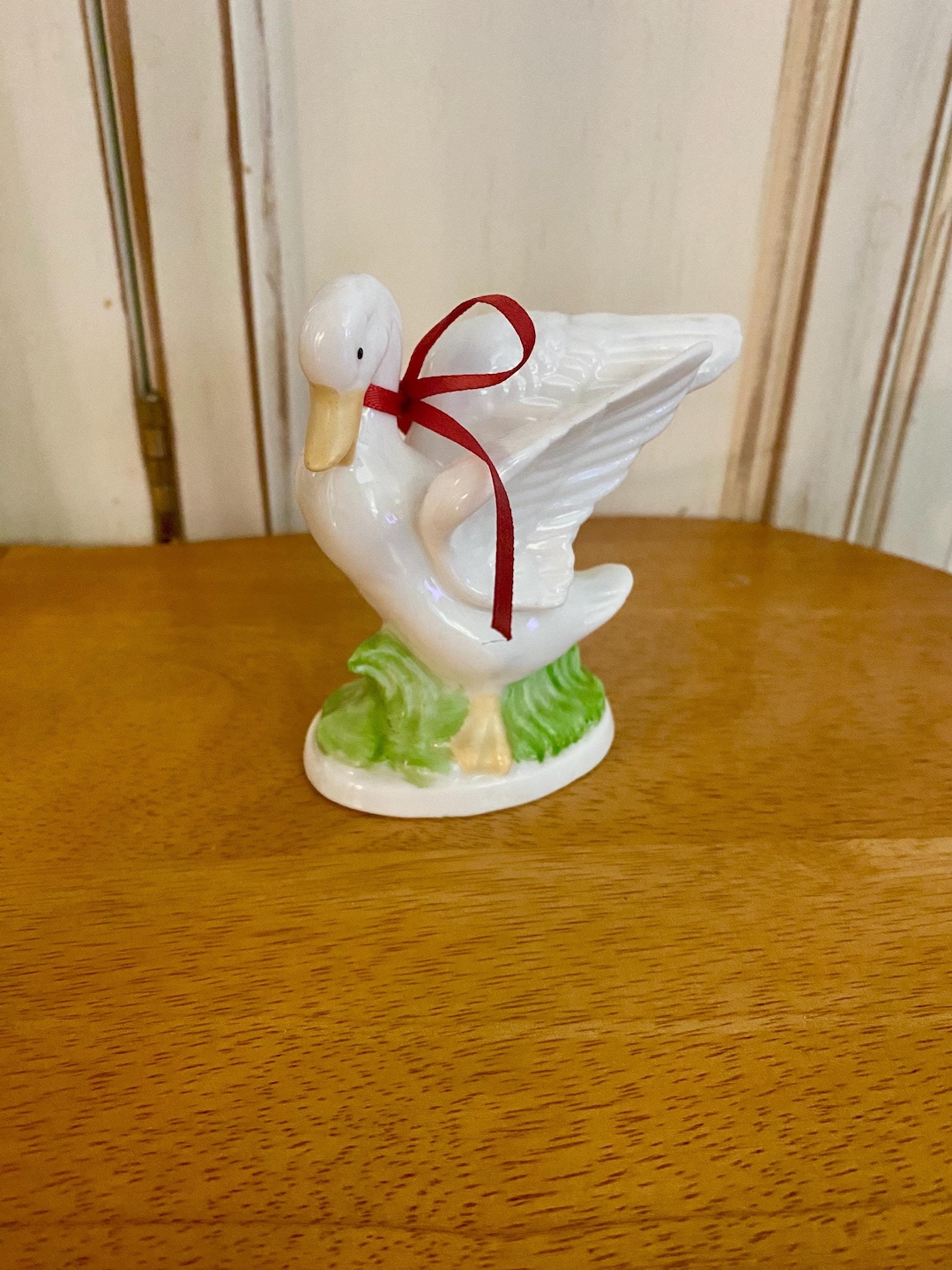 Vintage Bone China White Goose / Duck - Farmhouse, Cottagecore, Country ...