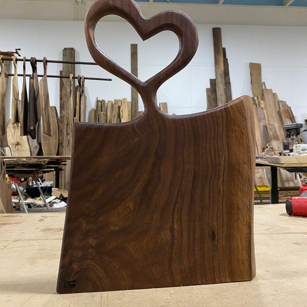 Cutting Board Heart Handle - Etsy