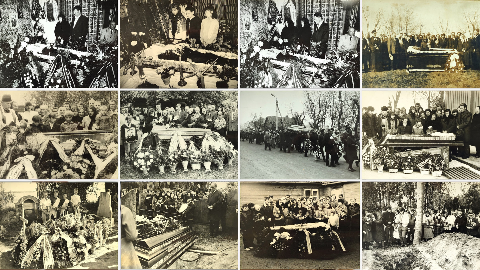 Original Vintage Funeral Photography Print Set of 50 Corpse in Coffin ...