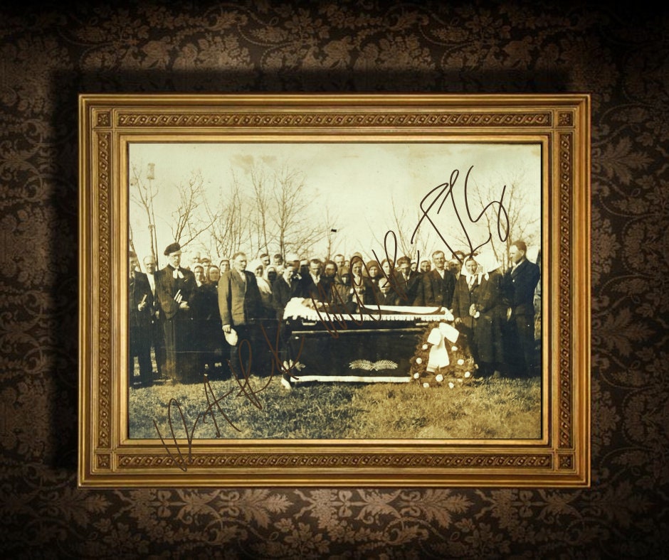 Original Vintage Photography Print Funeral Ceremony Old - Etsy