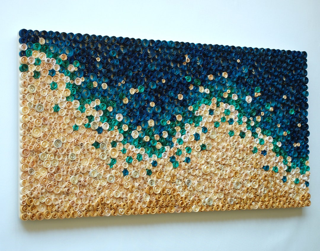Handmade Tropical Beach Wood Curl Wall Art - Abstract Sound Diffuser - Etsy
