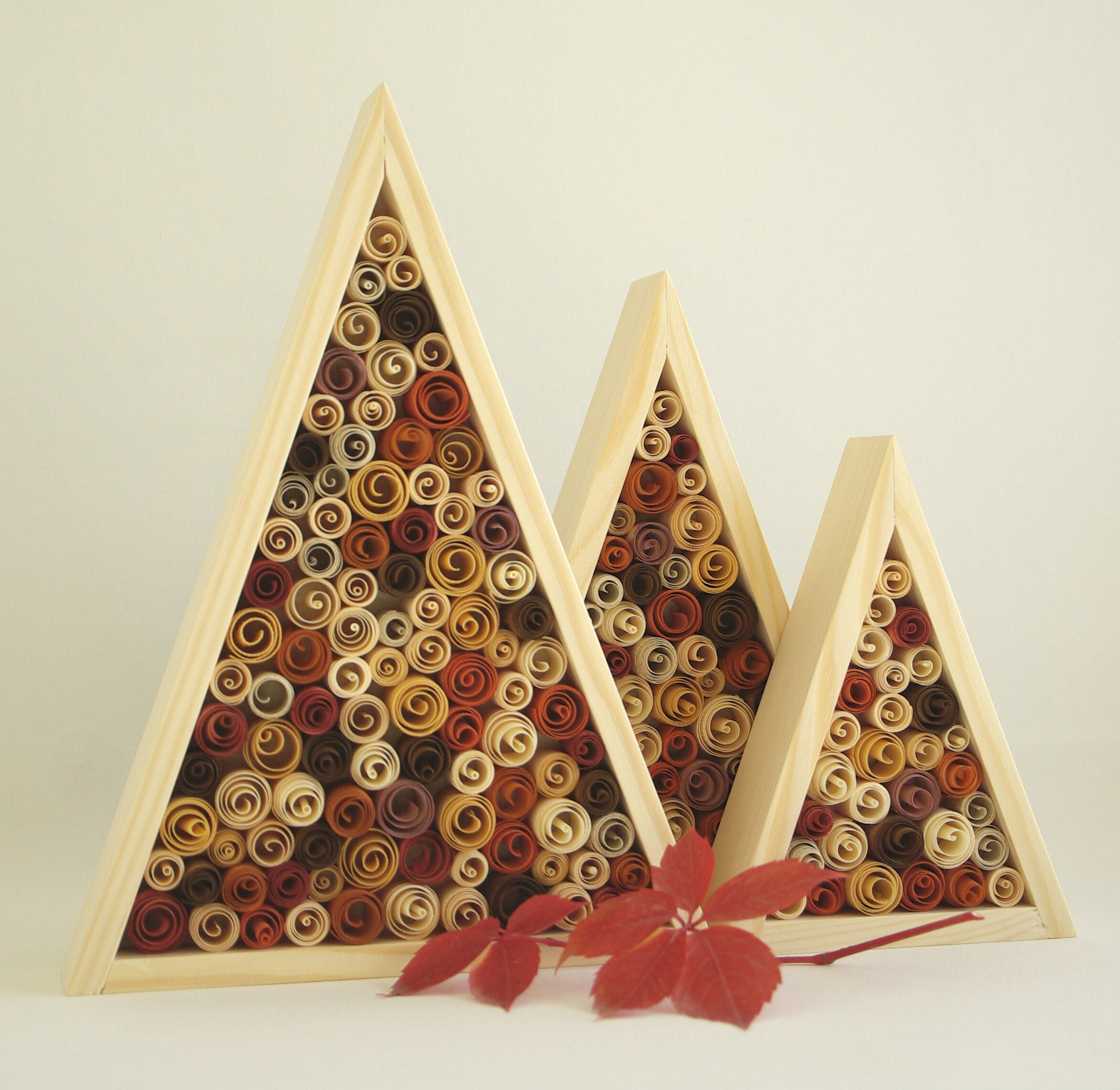 Handmade Wooden Small Tree Sculpture Set of 3 Unique Wooden Figurines ...