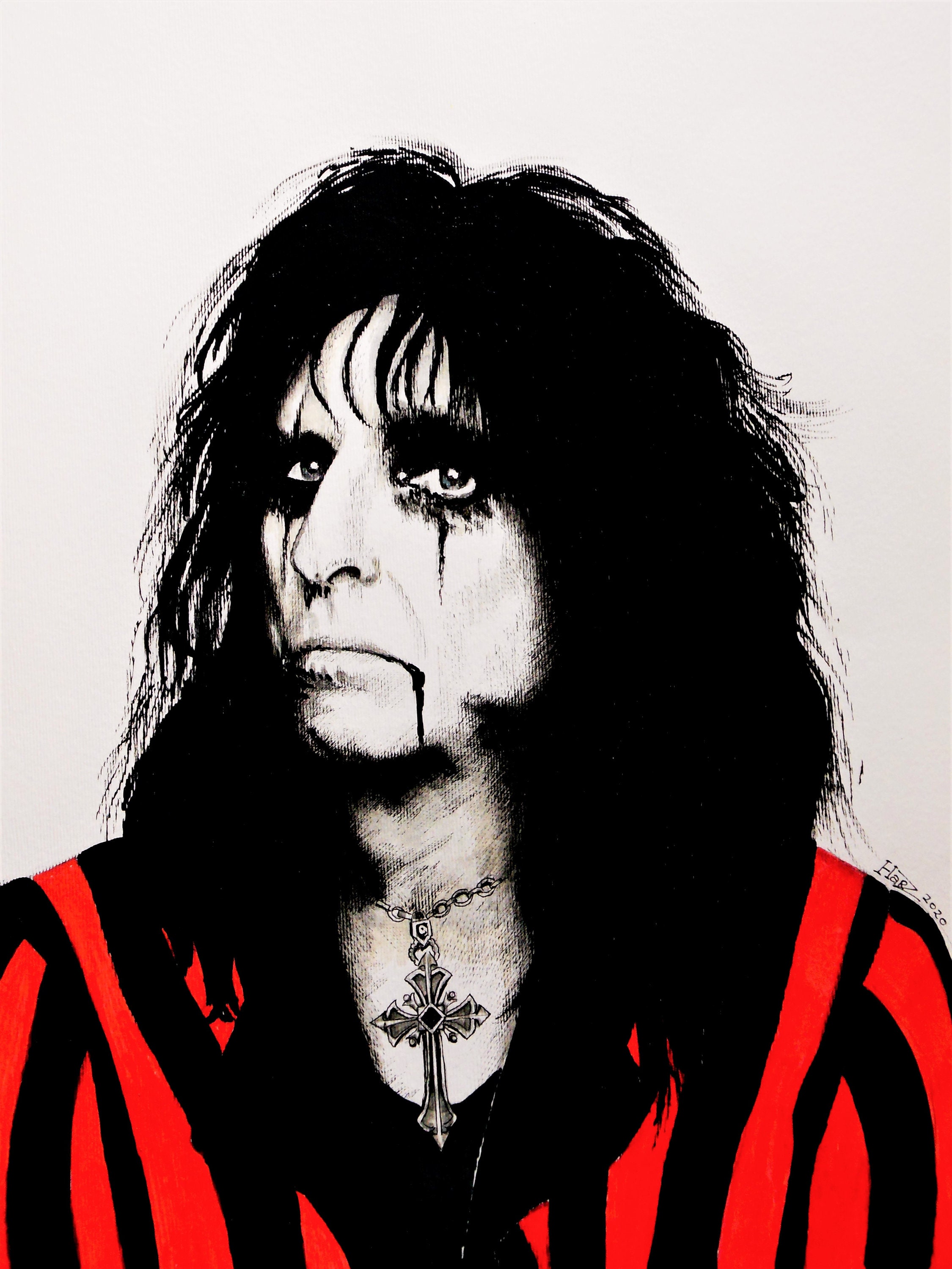 Digital Prints Alice Cooper I Art Print Art & Collectibles Prints etna ...