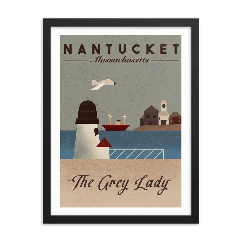 Nantucket Travel Poster - Etsy