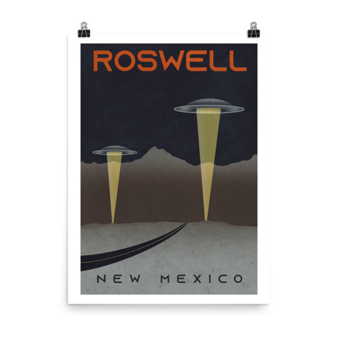Roswell Travel Poster - Etsy