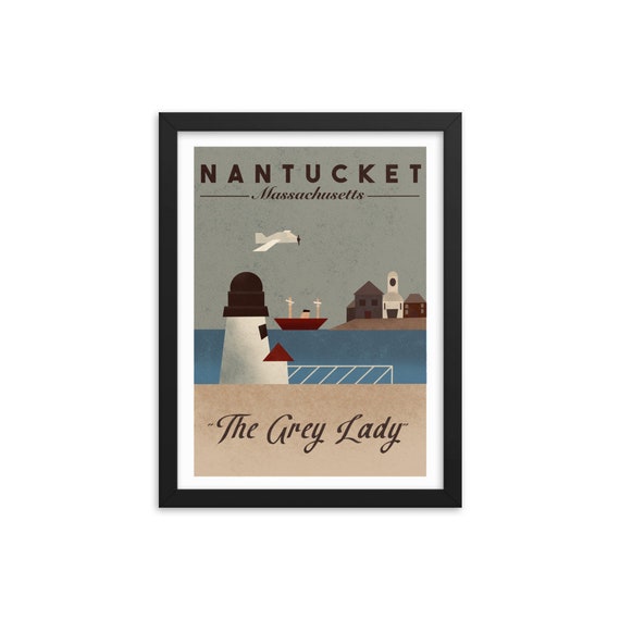 Nantucket Travel Poster | Etsy